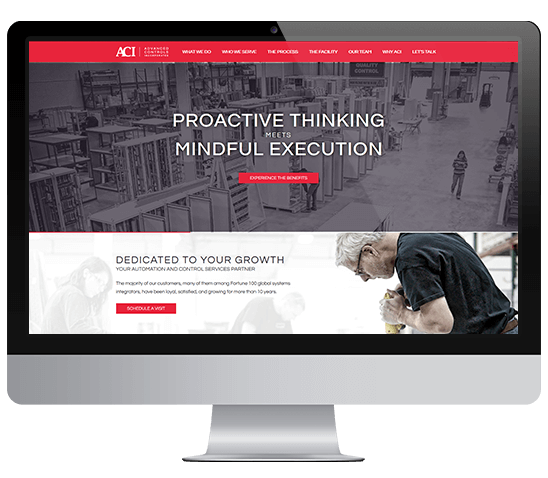Targeted Website Design for ACI | Company 119
