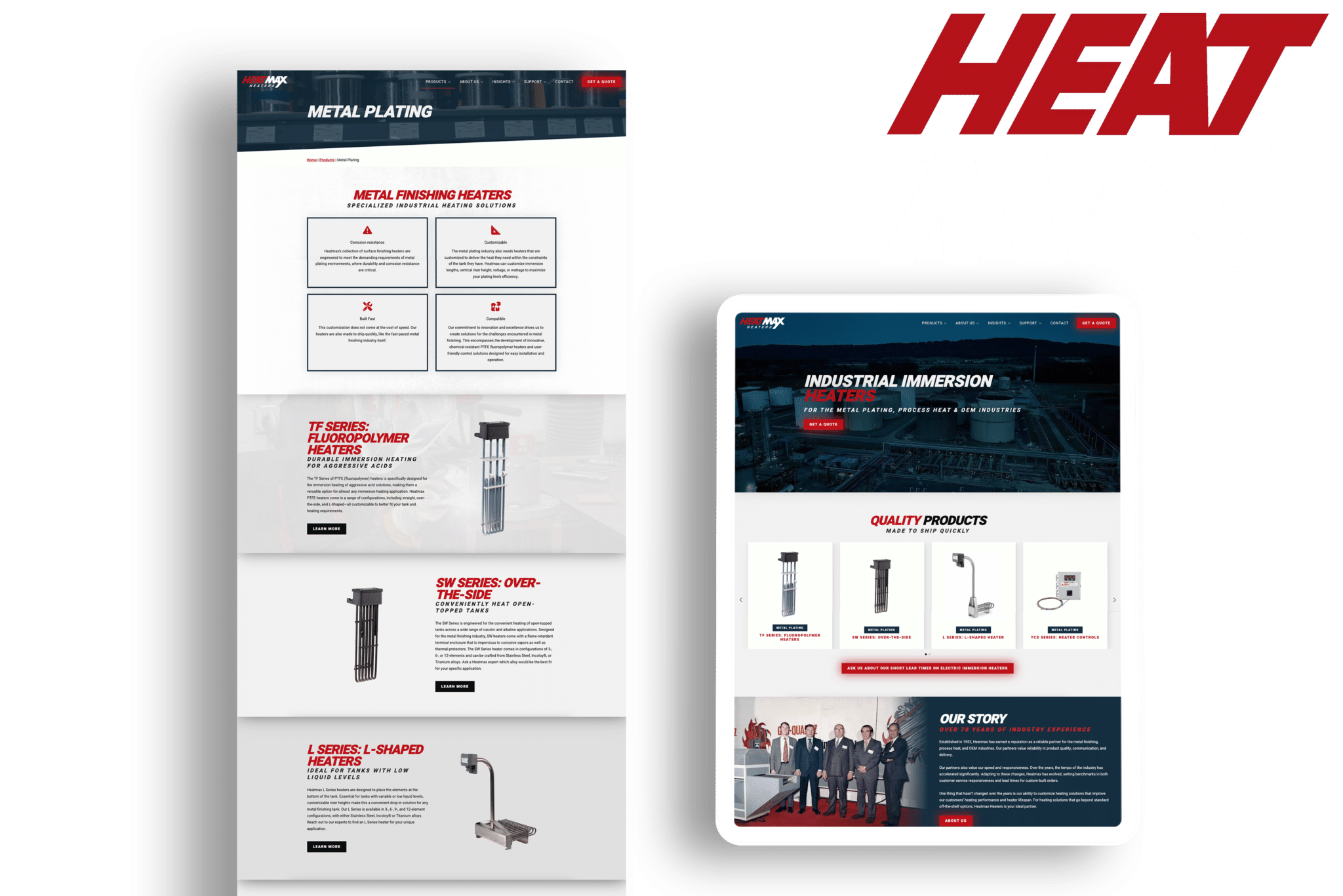 Heatmax Website Design | Company 119